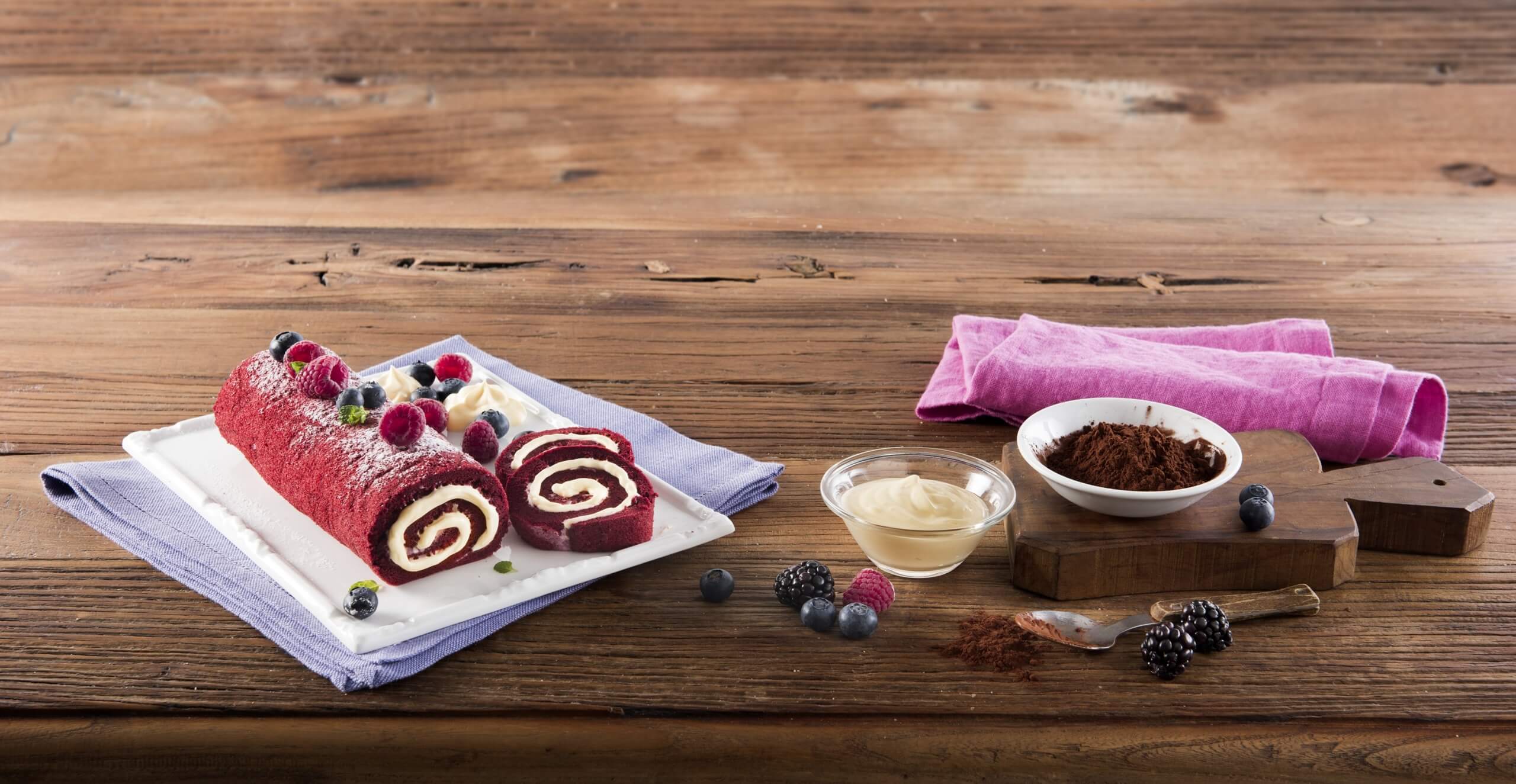 Rezept | Red Velvet-Roulade mit Mascarpone | Einfache Küche | Galbani